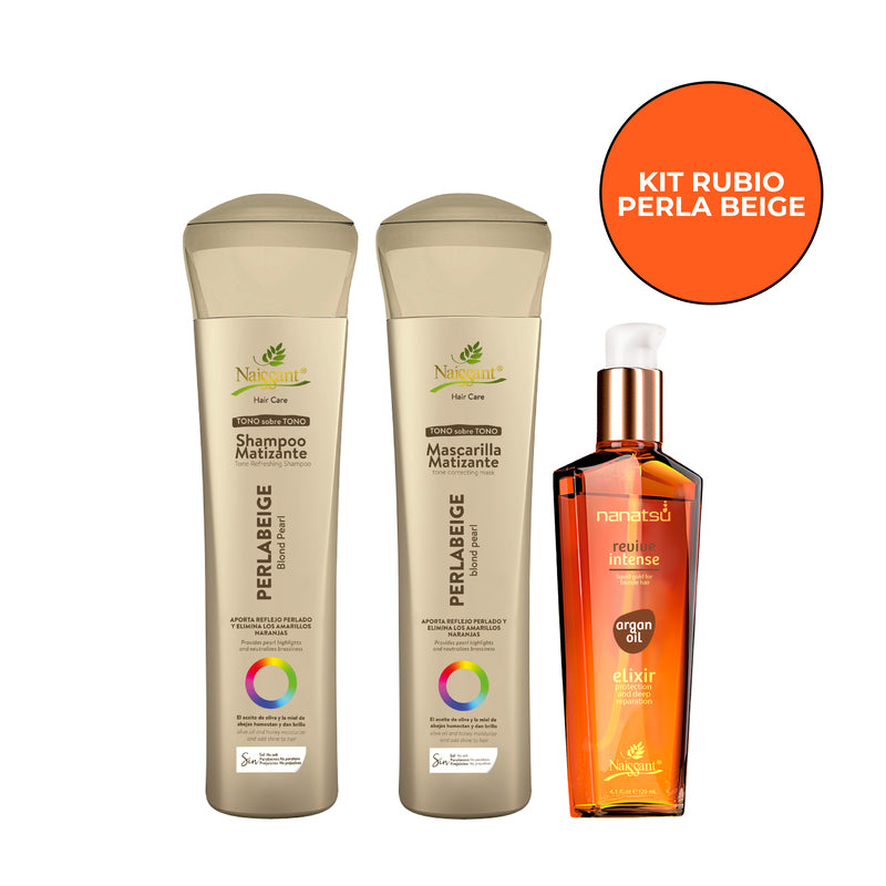 Naissant - Kit Matizante Perla Beige - Rubio Dorado